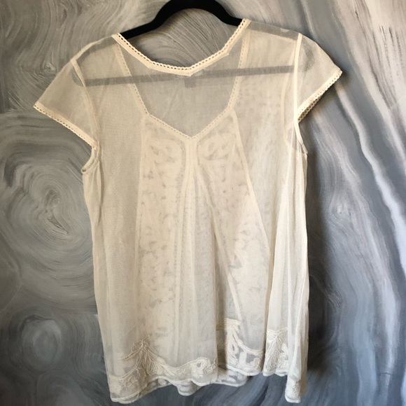 Peruvian Connection | Tops | Peruvian Connection Sheer Lace Embroidered ...